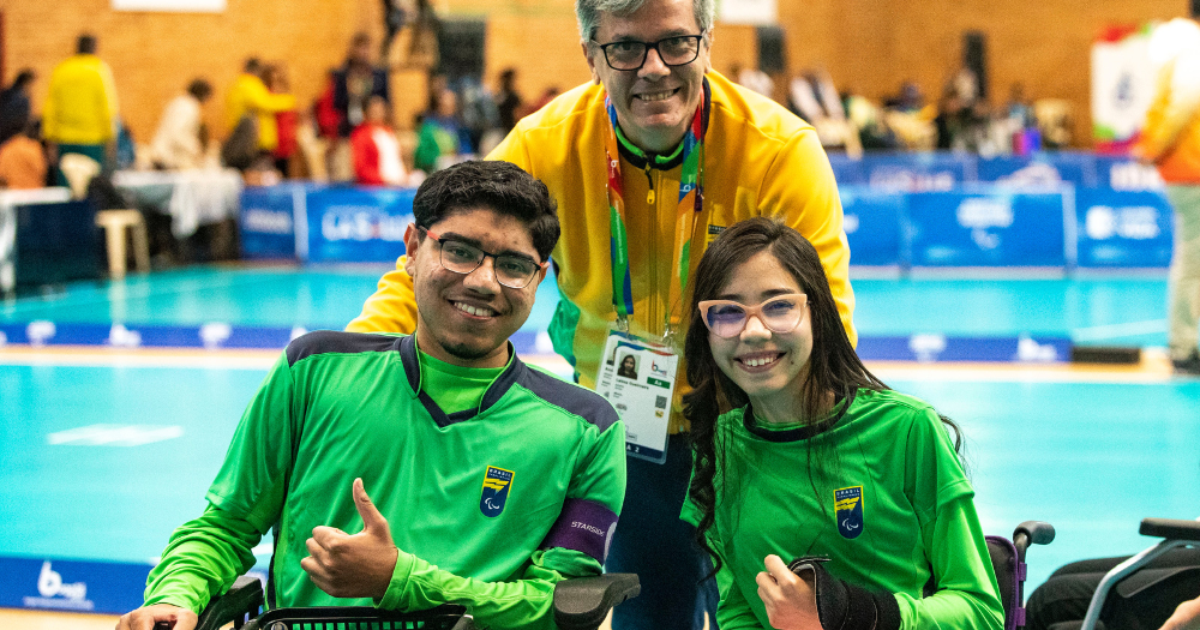 Par e equipe vão ao pódio na Copa do Mundo de bocha em SP