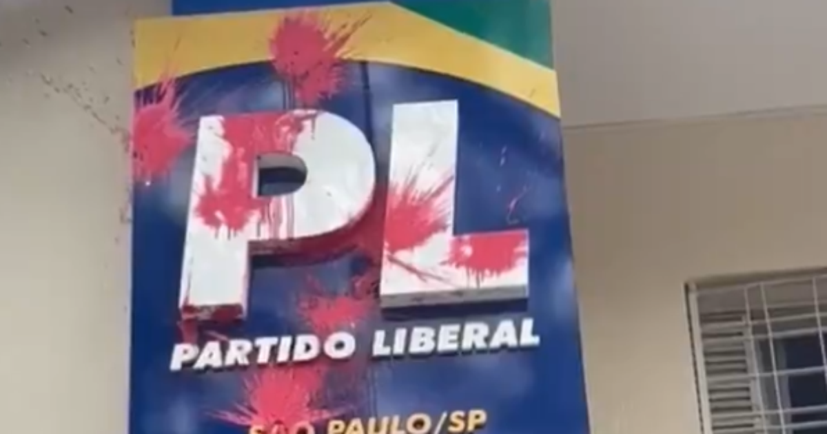 MST ataca sede do PL em São Paulo para 'defender natureza'