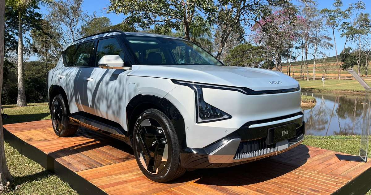 Kia mostra EV5 e EV9 no Brasil; veja quando chegam os SUVs