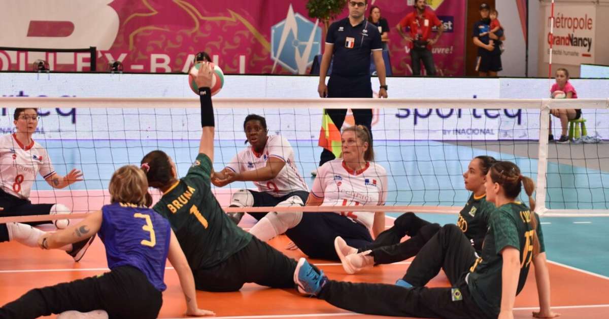 Brasil vence a primeira no World Super Six de vôlei sentado