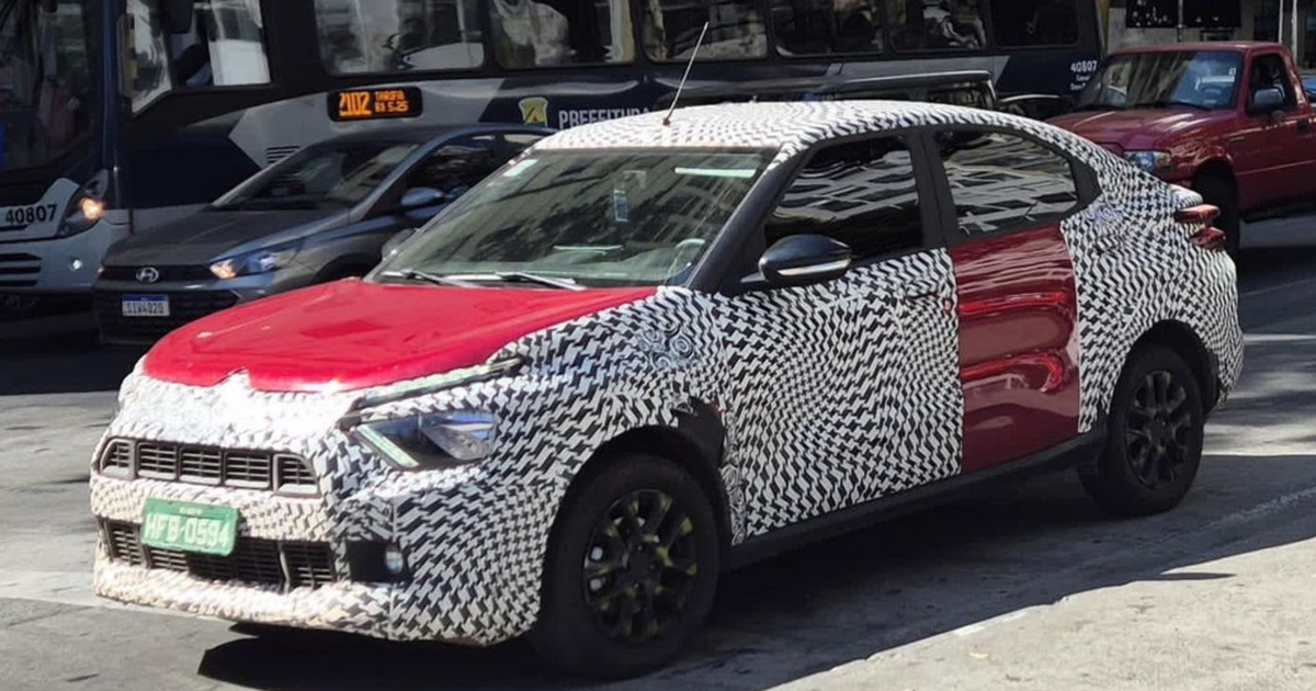 Novo Citroën Basalt mostra detalhes em flagra recente no Brasil