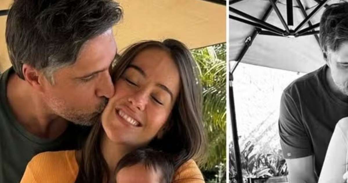 Leo Chaves mostra o rostinho do filho pela primeira vez; veja