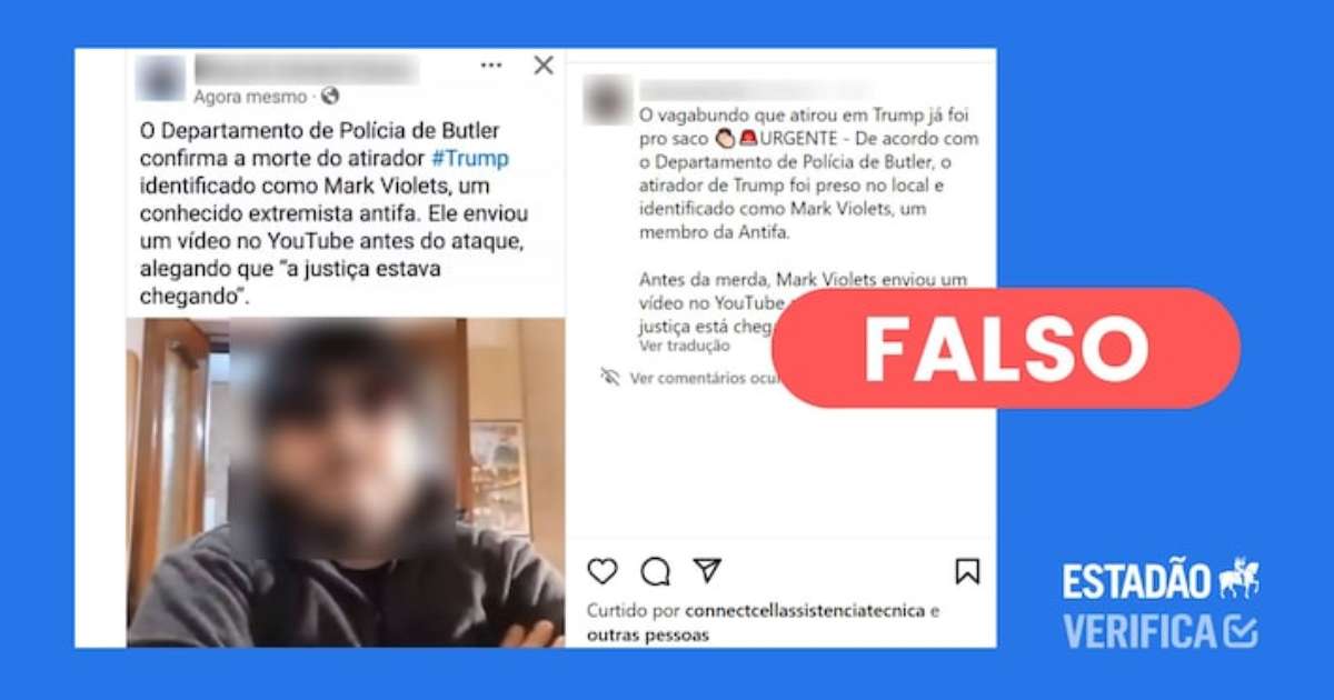 É falso que polícia tenha identificado atirador de Trump como 'Mark ...