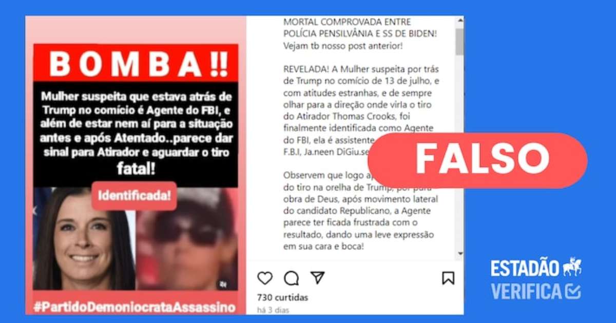 É falso que diretora do FBI Janeen DiGuiseppi tenha sido fotografada em ...