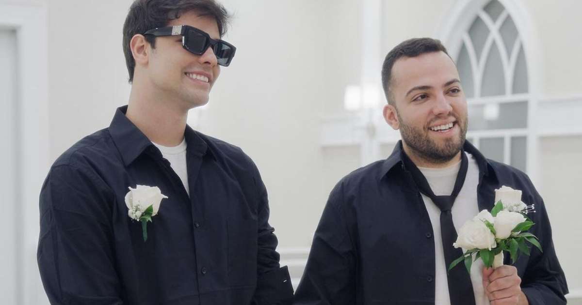 Lucas Rangel se casa com o namorado em cerimônia íntima em Las Vegas ...