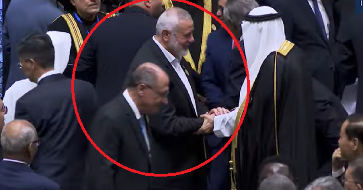 Imagens mostram vice-presidente Alckmin próximo do líder do Hamas horas ...