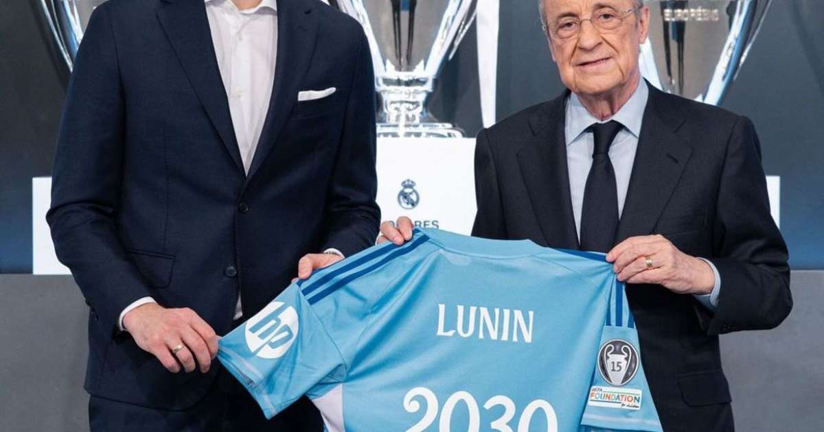 Real Madrid anuncia a renovação do contrato de Lunin até 2030