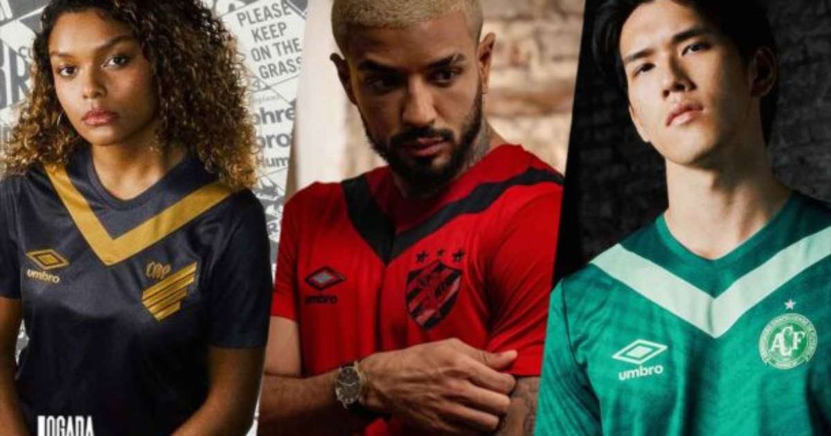 Umbro lança terceiro uniforme de Sport, Athletico e Chapecoense. Confira!