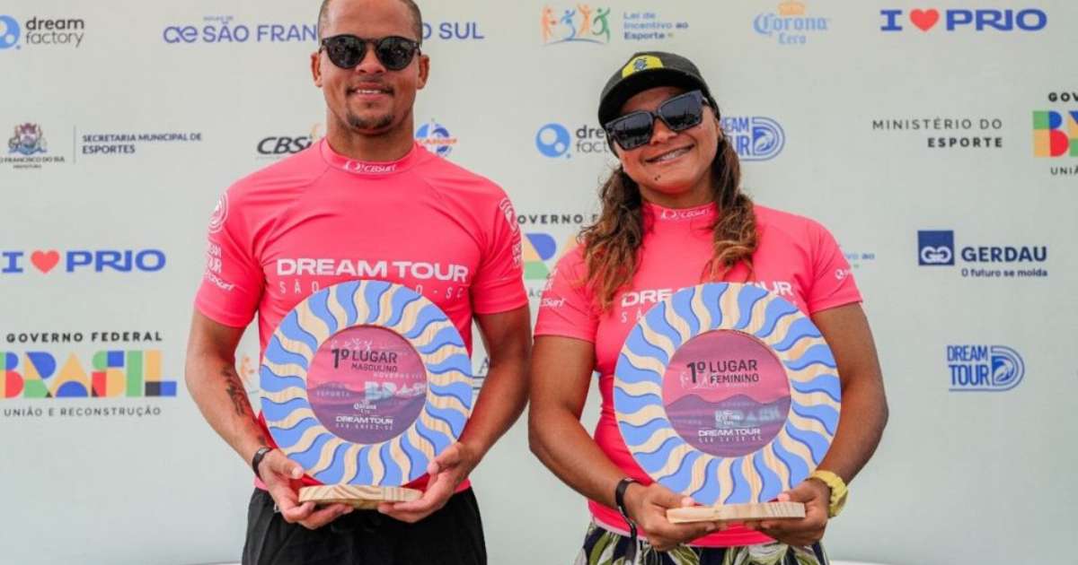 Juliana dos Santos e Douglas Silva são campeões no Dream Tour