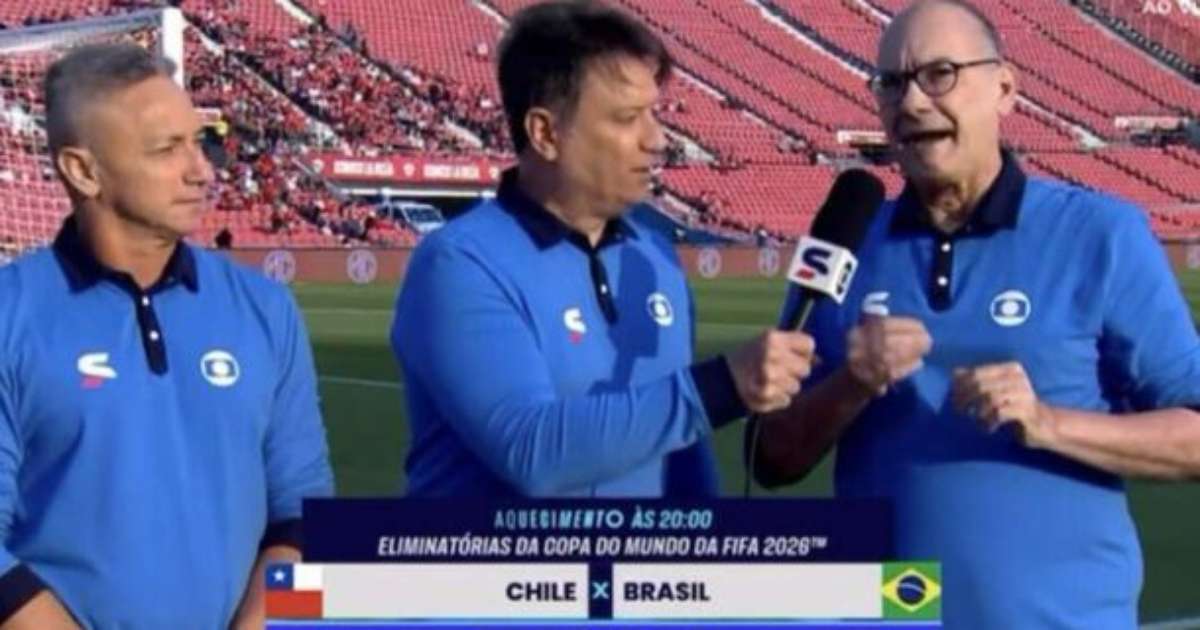 Lédio Carmona passa frio em transmissão e viraliza nas redes sociais