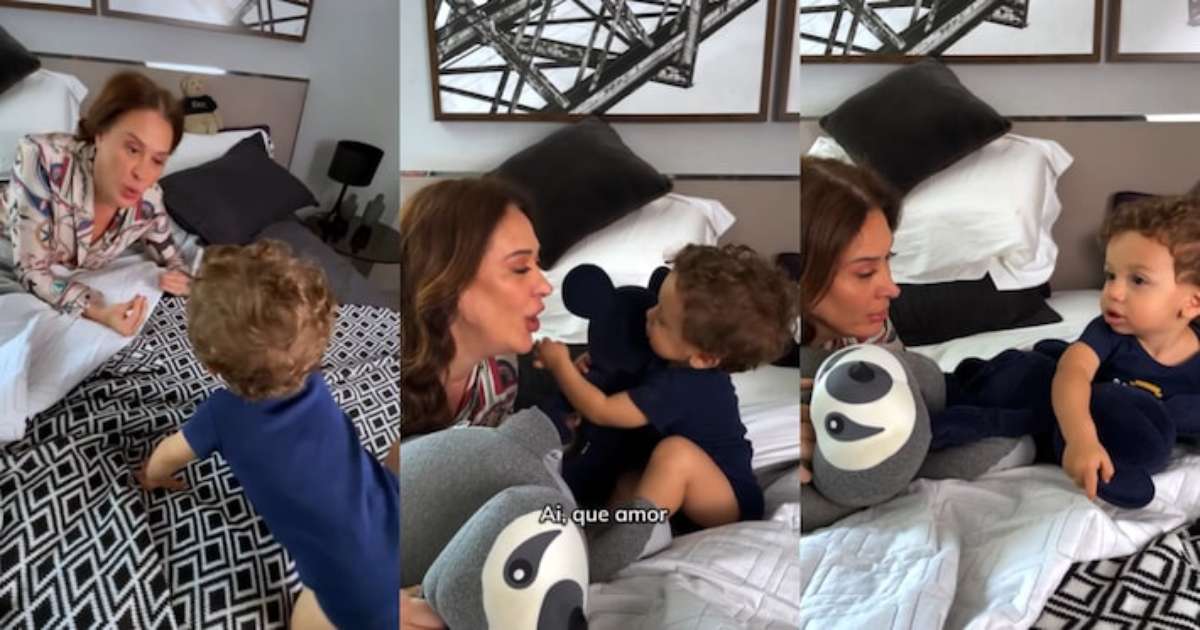 Claudia Raia mostra vídeo fofo de Luca com saudades da irmã, Sophia; assista