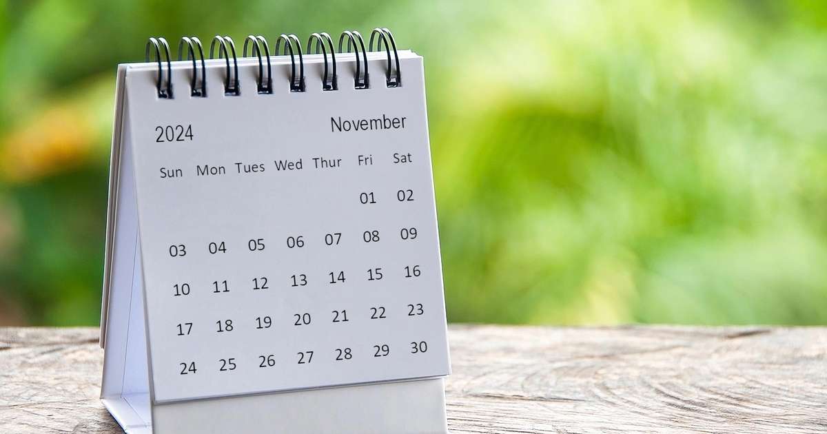 Novembro tem três feriados nacionais; veja datas e dias de folga