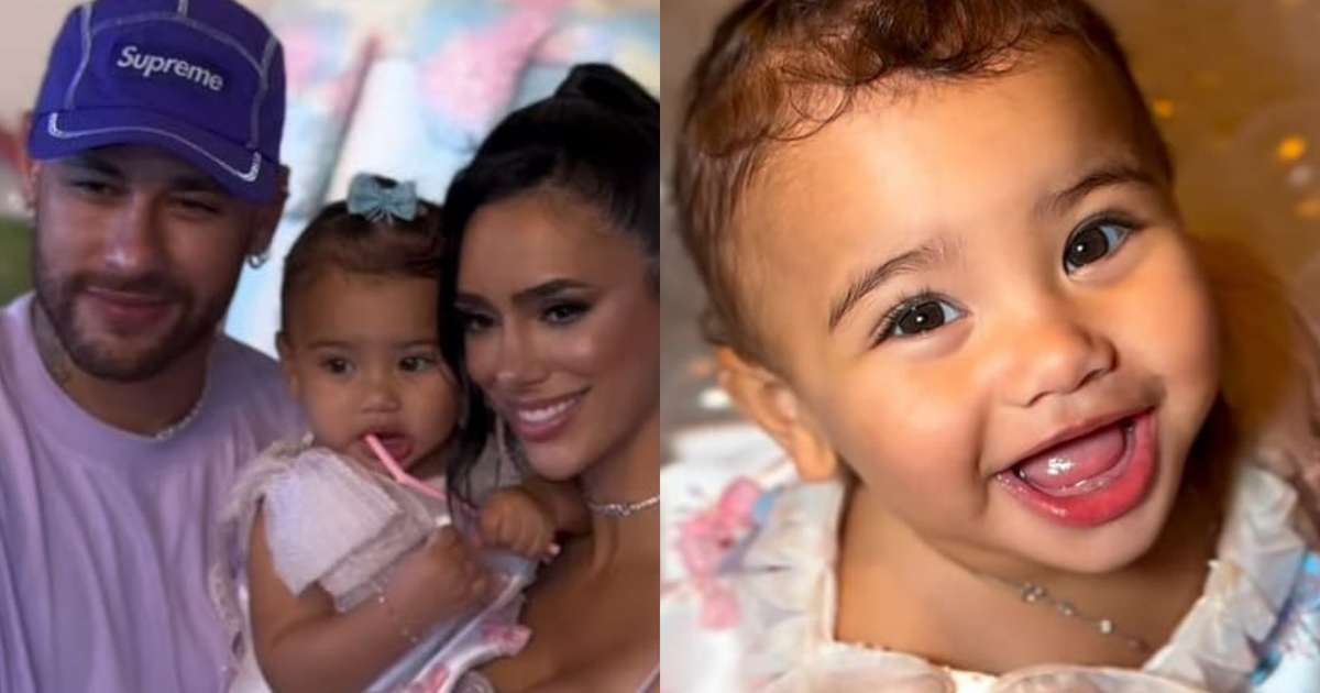 Filha de Neymar e Bruna Biancardi encanta com segundo look em aniversário