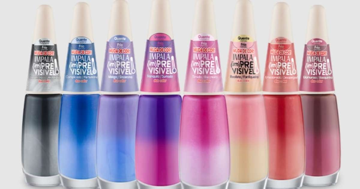 Impala lança coleção de esmaltes que mudam de cor; confira