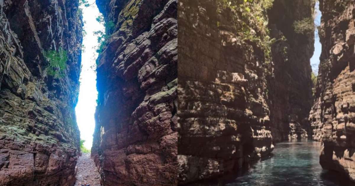 Cânion volta a encher após mais de 100 dias de estiagem no Mato Grosso