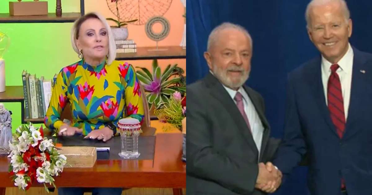 Ana Maria Braga mostra Lula com o presidente dos EUA e o chama de Bin ...