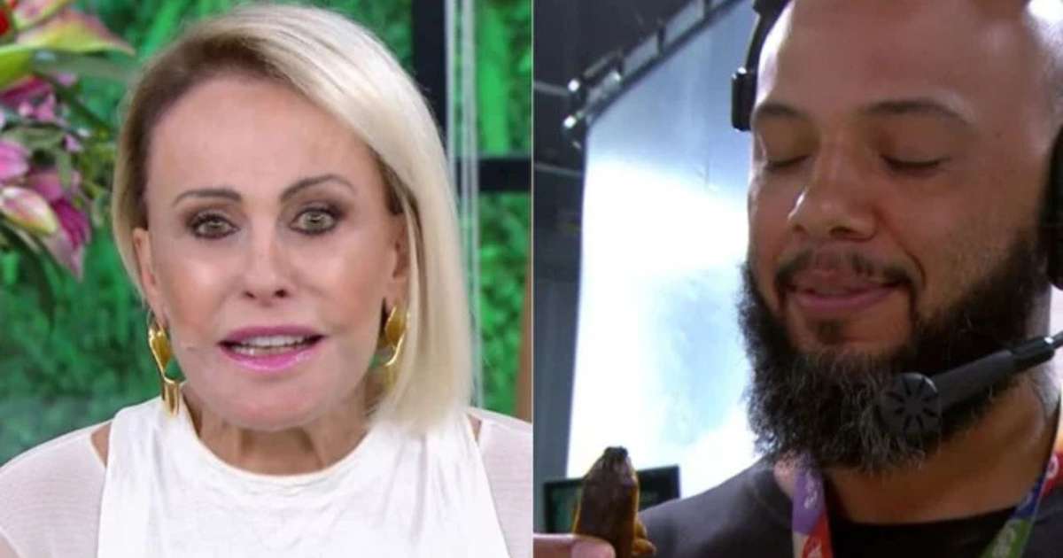 Arregou! Ana Maria Braga dá barata para equipe do 'Mais Você' comer ...