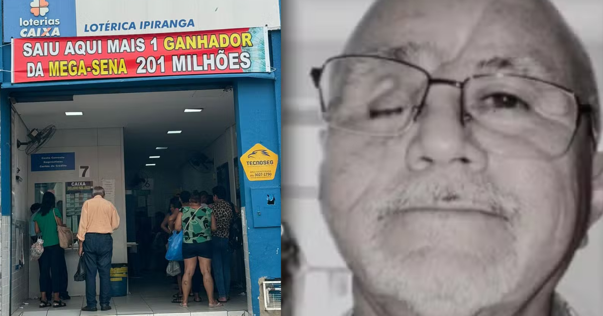 Morre ganhador de R$ 201 milhões da Mega-Sena, 24 dias após retirar prêmio