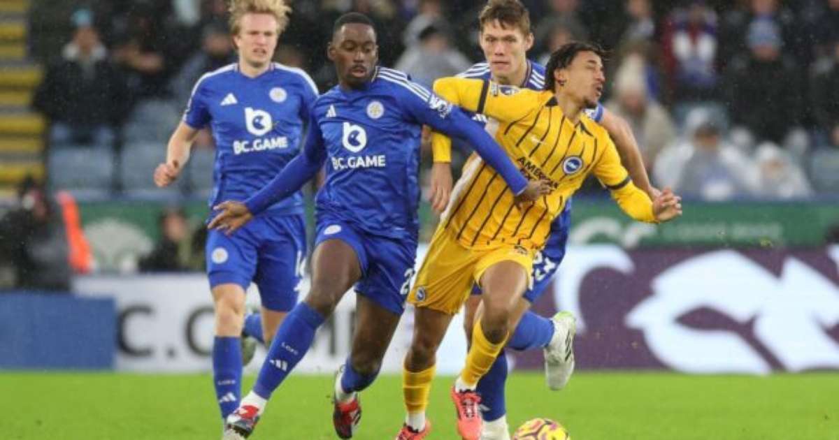 Vardy brilha e evita a derrota do Leicester para o Brighton
