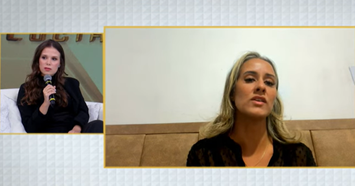 Jeniffer Castro e Aline Rizzo, mãe da criança do avião, discutem ao ...