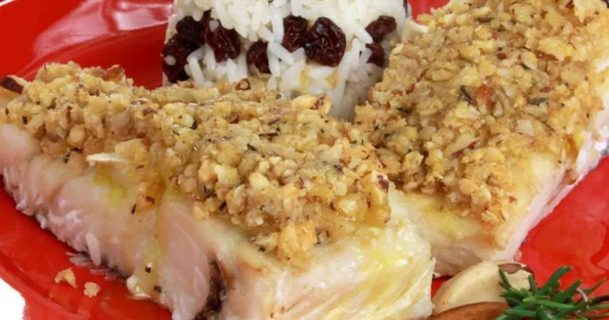 Bacalhau com crosta de castanha: fácil, prático e saboroso