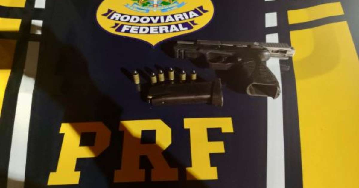Passageiro de aplicativo é preso com pistola calibre .40 na Freeway