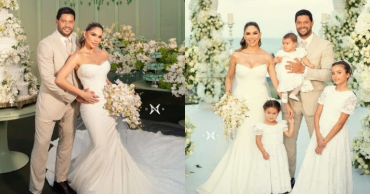 Hulk compartilha fotos inéditas de casamento polêmico com Camila Ângelo ...