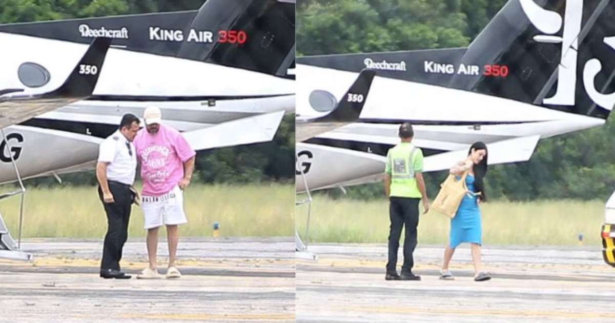 Tá namorando? Belo é flagrado com novo affair em jatinho; saiba quem é