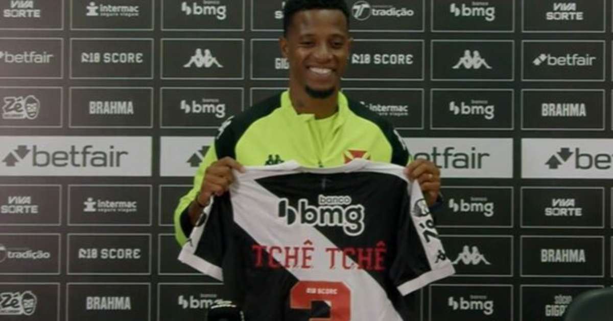 Tchê Tchê revela posição preferida no campo em apresentação no Vasco