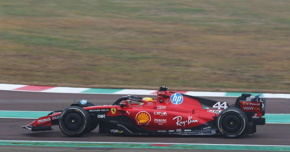 Lewis Hamilton bate durantes testes em Barcelona com a Ferrari
