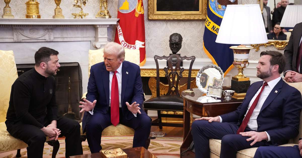 Saiba o que foi dito em bate-boca entre Trump e Zelensky na Casa Branca