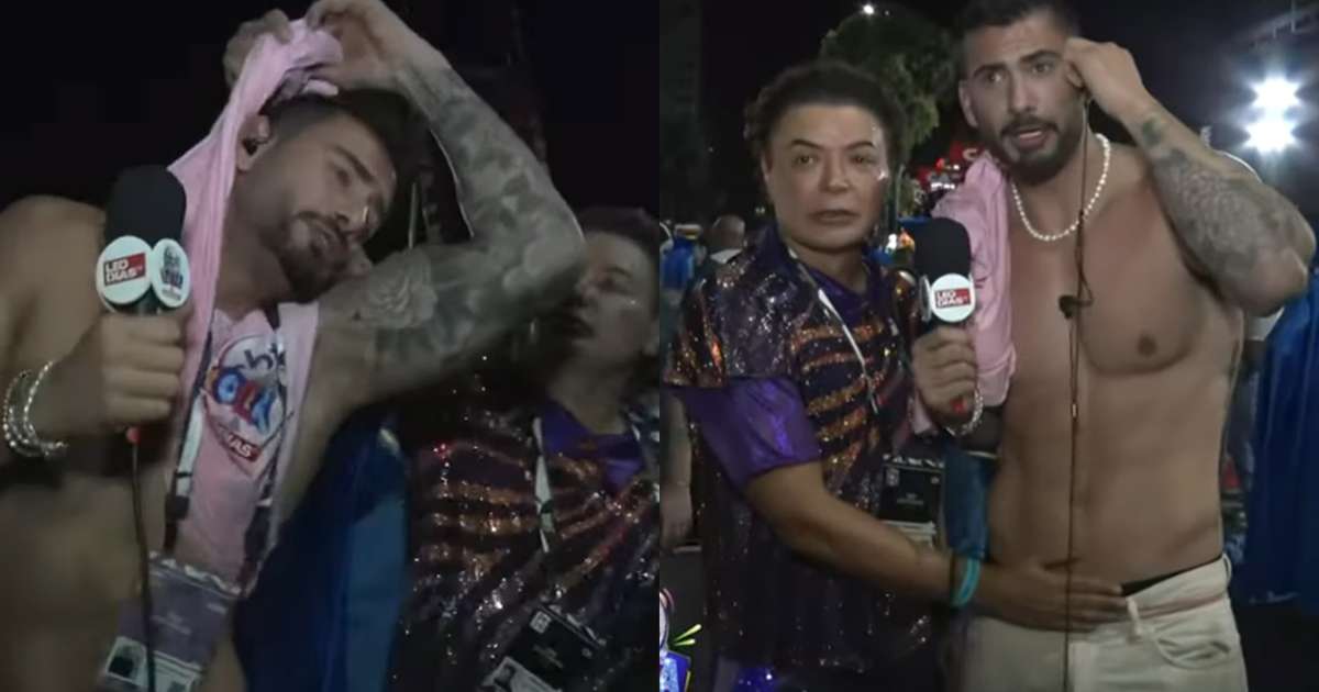 David Brazil tira roupa de repórter do SBT e faz pedido em troca de ...