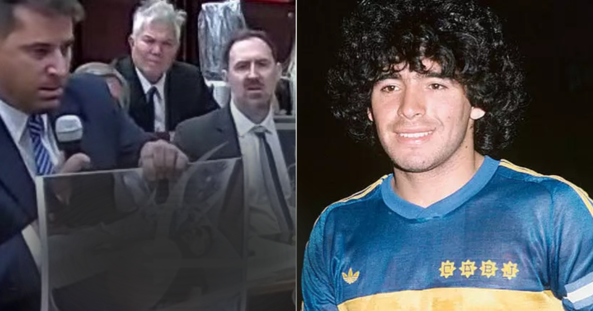 'Assim morreu Maradona': promotor choca ao exibir foto do ex-jogador ...