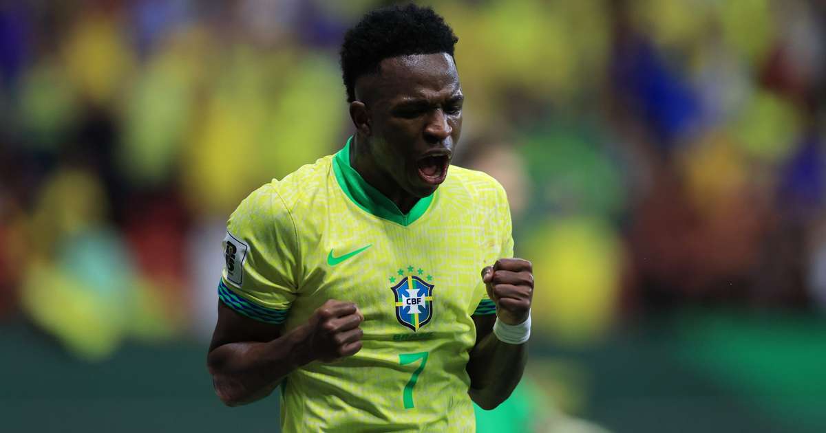 No apagar das luzes, Vini Jr. decide e Brasil vence a Colômbia em Brasília