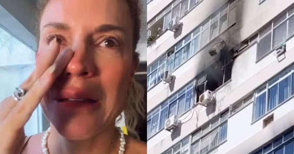 Atriz Maíra Charken se desespera após apartamento pegar fogo no RJ ...
