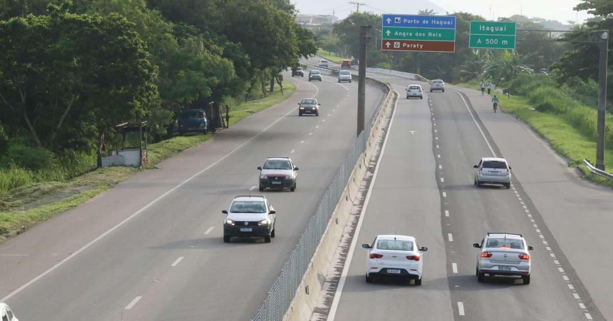 Trechos da rodovia Rio-Santos são bloqueados por causa da chuva; veja ...