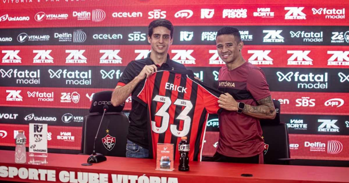 Erick, em apresentação, relembra 1ª passagem pelo Vitória garantindo ...