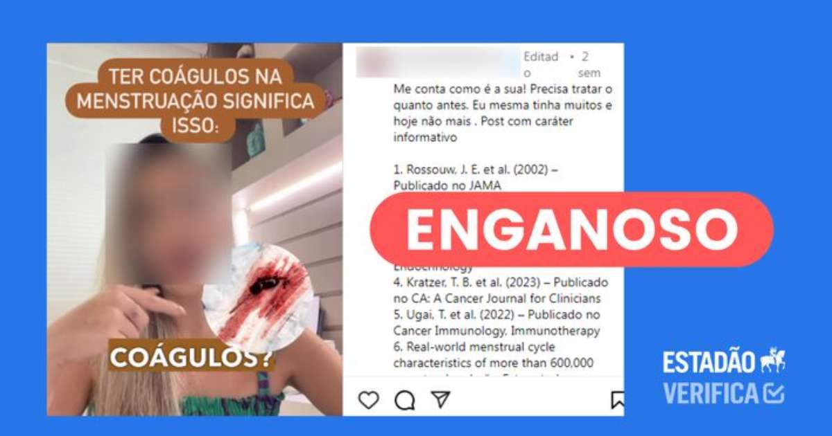 O que causa coágulos na menstruação? Tem a ver com estrogênio? Veja o ...