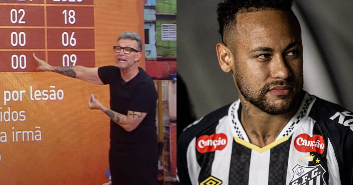 Neto critica Neymar após eliminação do Santos na Copa do Brasil