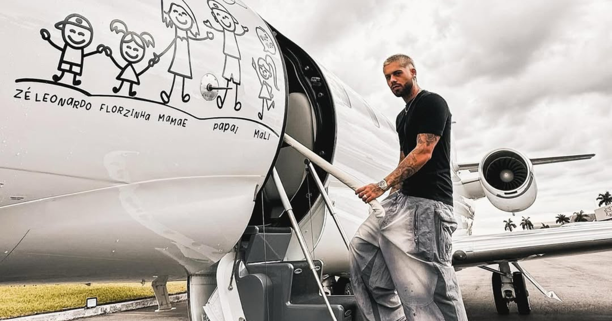Avião que Zé Felipe ganhou de Virginia Fonseca segue no nome da influenciadora