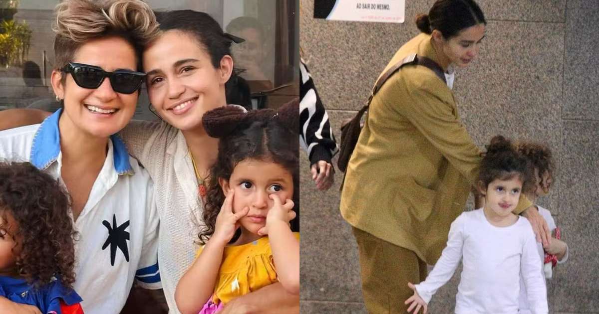 Acompanhada da esposa e das filhas, Nanda Costa faz aparição pública rara