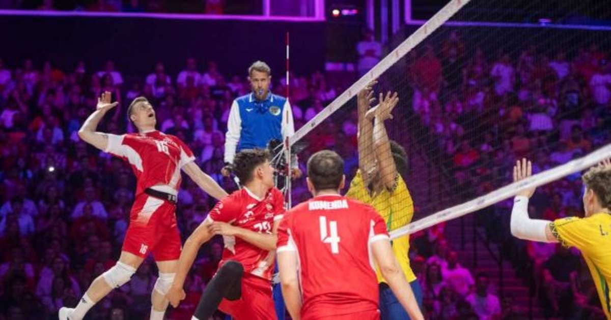 Números de Brasil 3 x 1 Polônia pela VNL-25