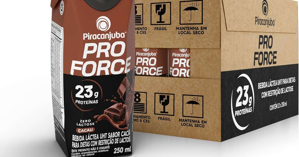 Piracanjuba ProForce Cacau – 23 g de Proteína, Zero Lactose (Pack 12 × ...