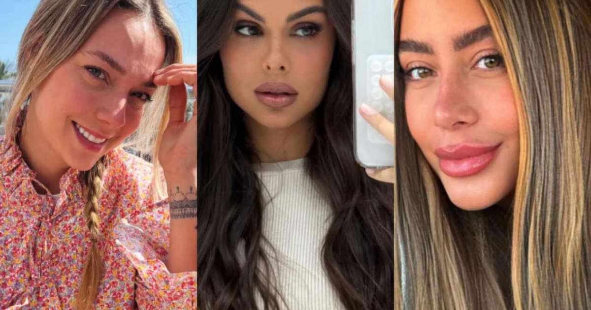 Irmã de Neymar, Rafaella Santos se encontra com ex-parceiras do craque