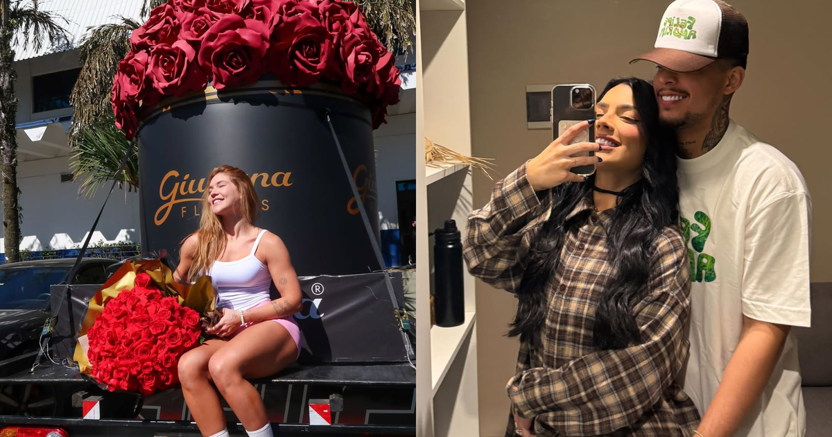 Felipe Amorim envia caminhão de rosas a Virginia e namorada explica