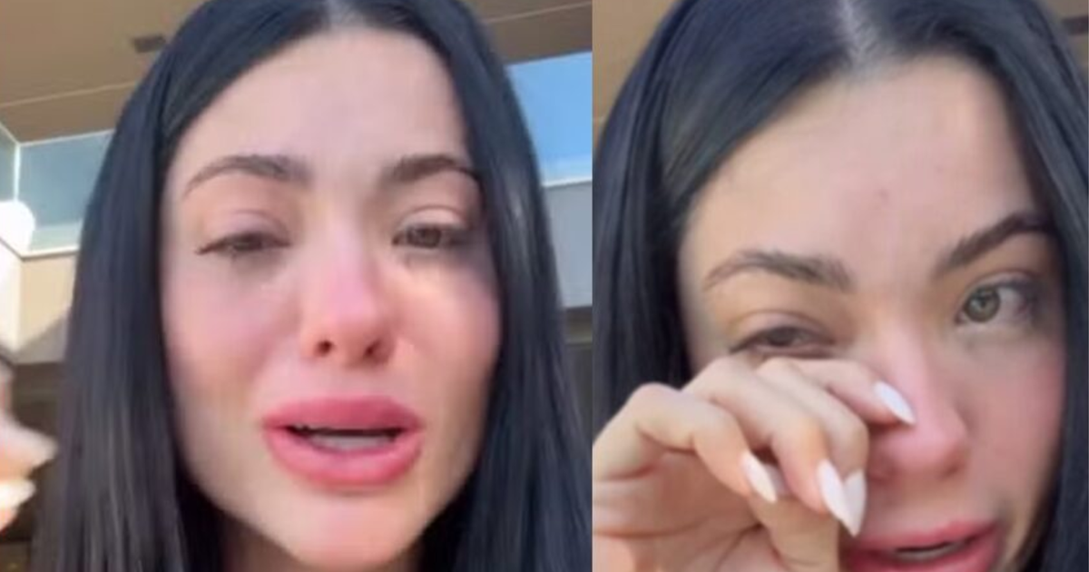 Rayane Figliuzzi cai no choro ao falar sobre crise com o ex-companheiro ...