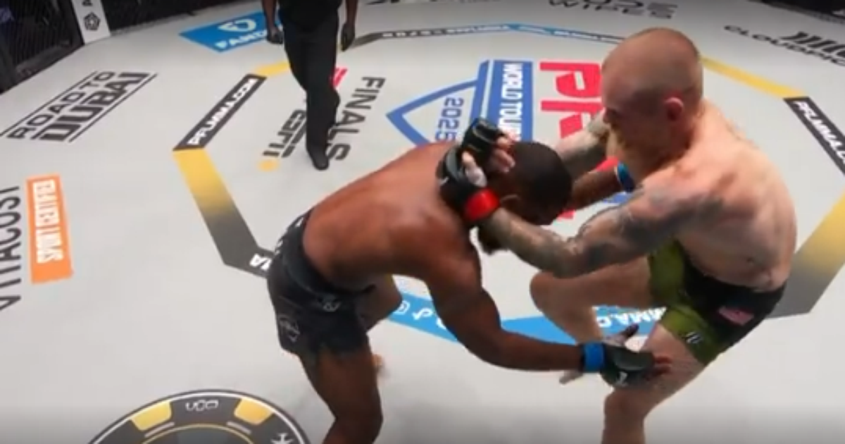 Lutador sofre corte assustador no rosto após joelhadas na PFL 8; veja