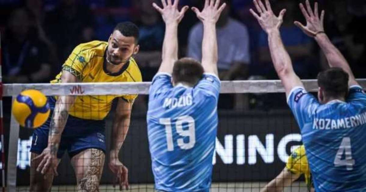 Brasil vence a Eslovênia e conquista o bronze na VNL