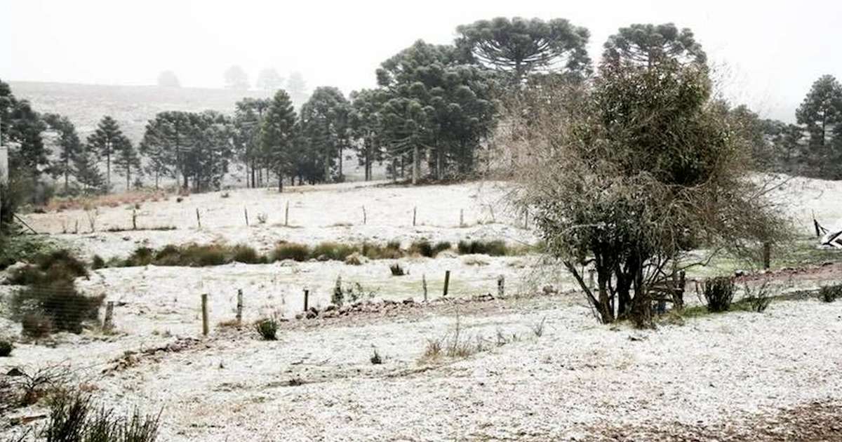 Neve no Rio Grande do Sul: frio extremo atinge cidades da Serra Gaúcha