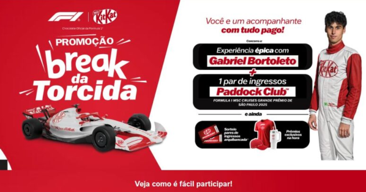 F1: KitKat leva fãs ao GP São Paulo com acesso ao Paddock